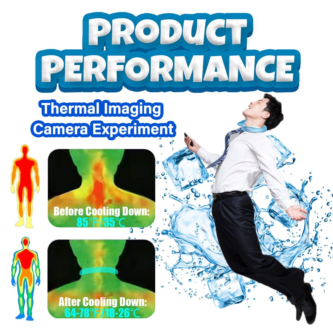 Ice Ring Neck Cooler, Cooling Neck Wraps, Wearable Neck Cooling Tube ...